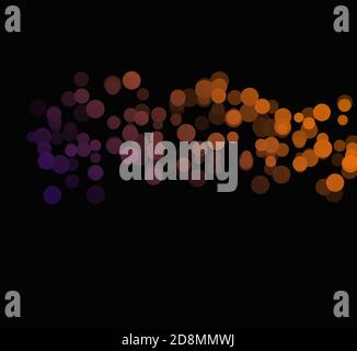 Abstract glitter background with bokeh effect and bright shiny particles, 3d rendering backdrop ...