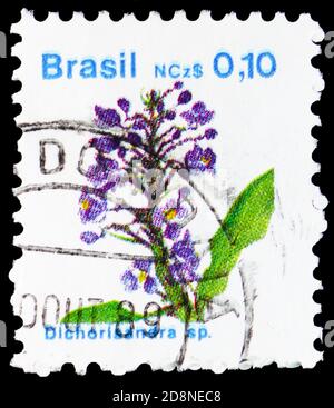 BRAZIL - CIRCA 1989: stamp printed by Brazil, shows Mineira ...