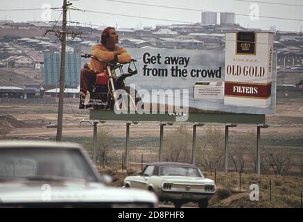 Billboards clutter roadside - Location: in or near Denver; Colorado ca ...