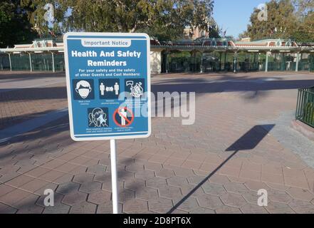 Downtown Disney Sign, Disneyland Resort, Anaheim, California Stock ...