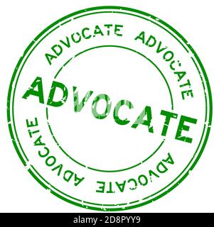 Advocate grunge rubber stamp on white, vector illustration Stock Vector ...