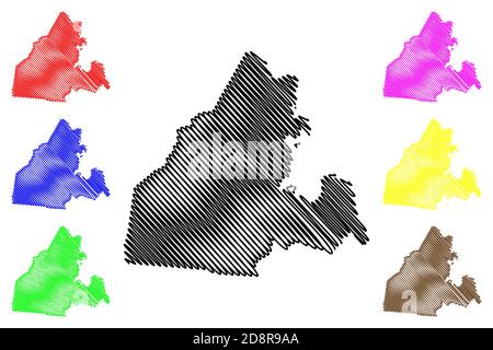 Larue County (Kentucky) outline map set Stock Vector Image & Art - Alamy