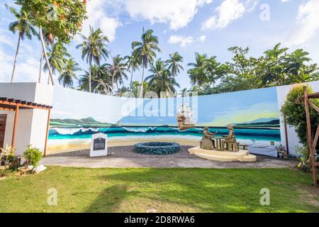 The Bohol Blood Compact monument Stock Photo - Alamy