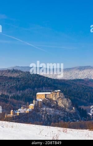 Orava castle, winter landscape, Orava region Slovakia Stock Photo - Alamy