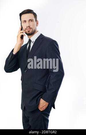 successful young business men on blurred background.photo with copy ...