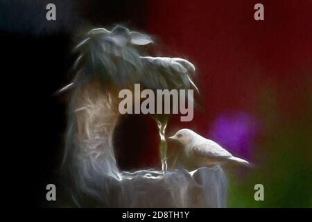 Garden scenes - bird Stock Photo - Alamy