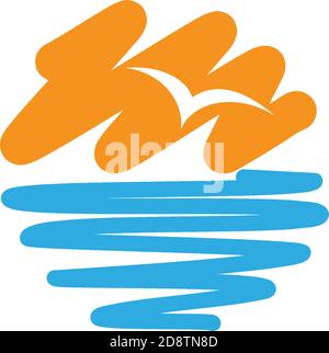 Vector abstract sun, handmade with brushstrokes Stock Vector Image ...