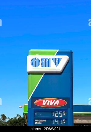 OMV petrol filling station. OMV was founded in 1956 and is the Austria ...
