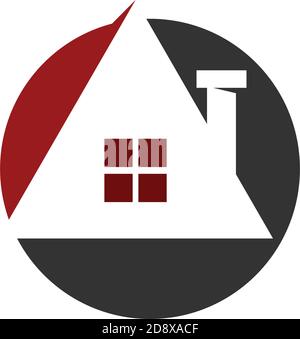 Construction building roofing solution service logo icon design ...