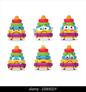 Crying pyramid ring character cartoon Stock Vector Image & Art - Alamy