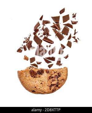 butter cookies isolated on light brown plate on blue Stock Photo - Alamy