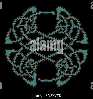 Round Celtic, Scandinavian Design, celtic pattern Stock Vector Image ...