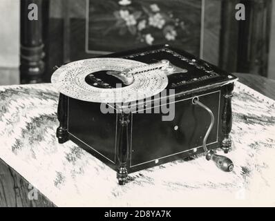 Mechanical organette roller organ Stock Photo - Alamy