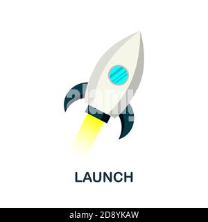 Launch icon. Simple element from startup icons collection. Creative ...