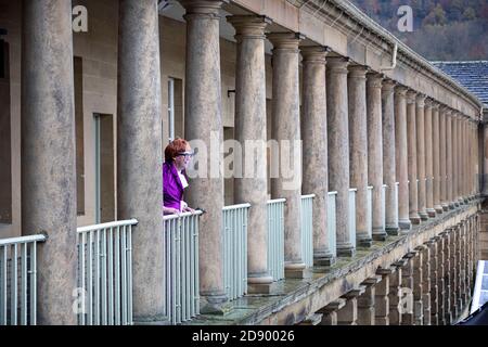 The Piece Hall, Halifax. Shop owner Alan Sargent Stock Photo - Alamy