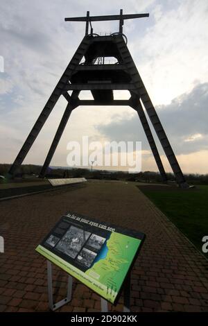 Barony Colliery A-frame Stock Photo - Alamy