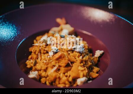 A closeup shot of pilaf dish in cast iron pan Stock Photo - Alamy