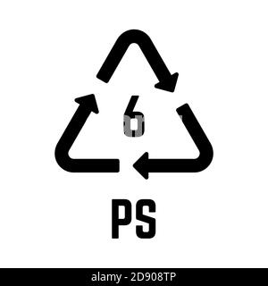 Resin identification code. Food grade plastic sign Stock Vector Image ...