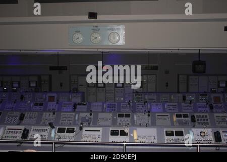 Old mission control room at NASA in Houston Stock Photo - Alamy
