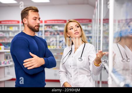 Caucasian female employee consult client on cellphone call Stock Photo ...