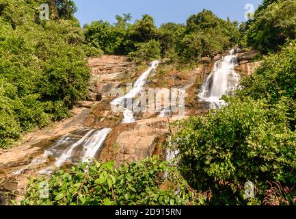Bamni Waterfall is a A much spread-out waterfall and cascades over the ...