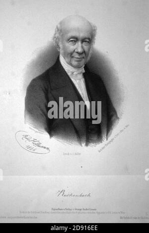 Karl von Reichenbach Litho Stock Photo - Alamy
