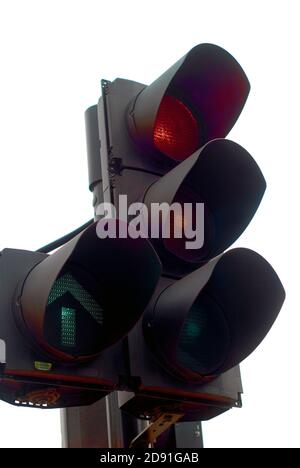 Traffic light and traffic signals, London, England Stock Photo - Alamy