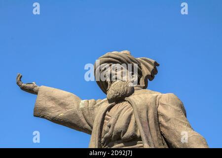 statue of famous Mevlana Rumi, whirling dervish Stock Photo - Alamy