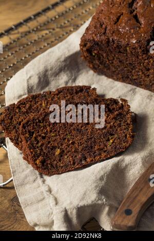 Homemade Chocolate Zucchini Bread Ready to Eat Stock Photo - Alamy