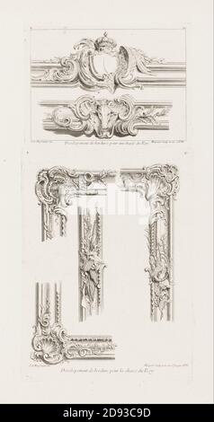 'Design of Two Border Details' by Juste-Aurèle Meissonnier showcases ...