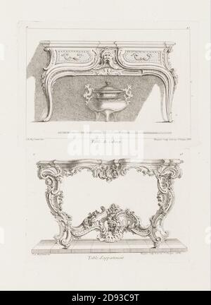 This study for a table by Juste-Aurèle Meissonnier, a French Rococo ...