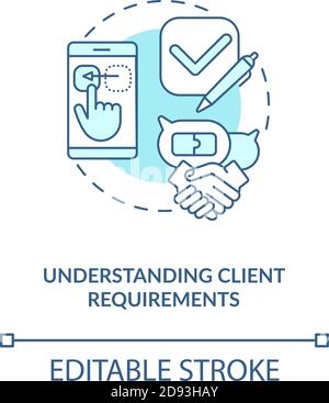 Understanding client requirements concept icon Stock Vector Image & Art ...