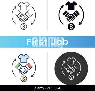 Reseller vector icon symbol isolated on white background Stock Vector ...