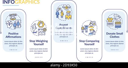 Body positivity tips vector infographic template Stock Vector Image ...