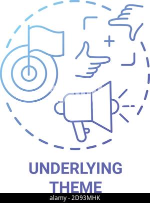 Underlying theme concept icon Stock Vector Image & Art - Alamy