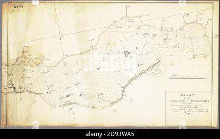 Kaart van het eiland Wieringen Stock Photo - Alamy