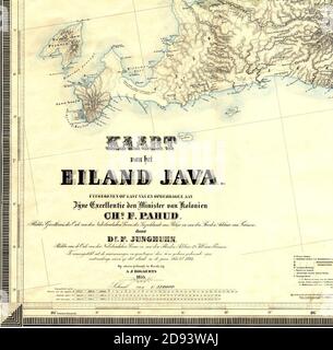 The 'Kaart van het eiland Java' is a historical map of the island of ...