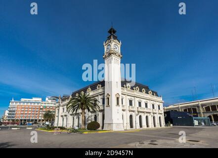 A clock tower in Valencia, Spain Stock Photo - Alamy
