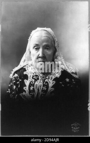 Julia Ward Howe, half-length portrait, seated, facing left was a ...