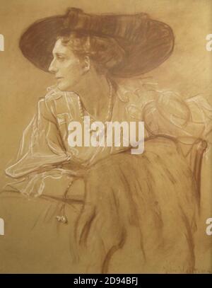 Julie Wolfthorn - Portrait Frau Professor Peter Behrens Stock Photo - Alamy