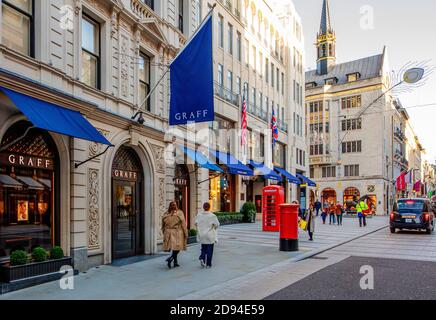GRAFF Jewellery Old Bond Street London England UK Stock Photo - Alamy