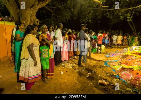 PUDUCHERRY, INDIA - DECEMBER Circa, 2019. Religious hindu holiday ...