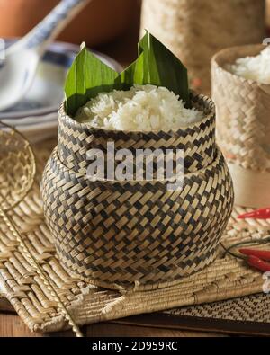 Sticky rice. Laos, Thailand South East Asia Food Stock Photo - Alamy