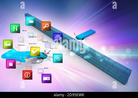 Don’t stop arrow Stock Photo - Alamy