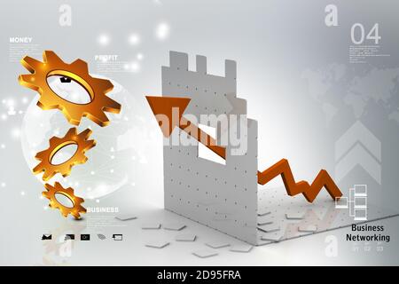 graph showing rise in profits or earnings Stock Photo - Alamy