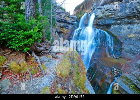 Cascada de Arripas, Arazas River, Ordesa Valley, Ordesa y Monte Perdido ...