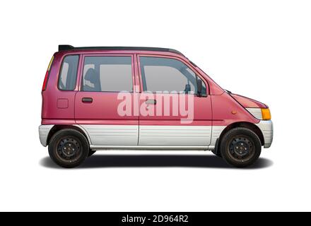 MPV car side view isolated on white background Stock Photo - Alamy