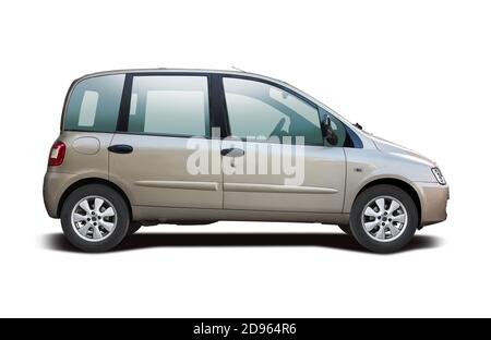 MPV car side view isolated on white background Stock Photo - Alamy