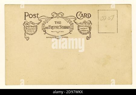 Reverse of original post WW1 era postcard unposted. Circa 1919, 1920, U ...
