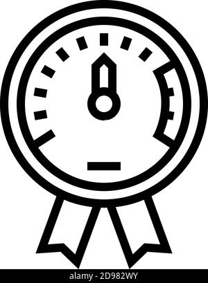 project execution line icon on white, vector Stock Vector Image & Art ...